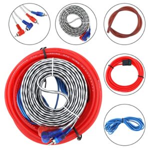 DriSentri 1 Set of Car Audio Wire Wiring Kit Car Speaker Woofer Cables Car Power Amplifier Audio Line Power Line for Car Modification