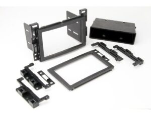 scosche gm2500b compatible with select 2005-up gm iso double din & din+pocket dash kit black