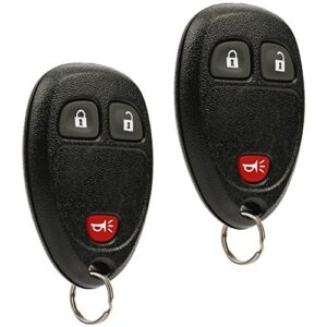 key fob keyless entry remote fits chevy silverado traverse avalanche equinox express/gmc acadia savana sierra/pontiac torrent/saturn vue outlook (15913420), set of 2