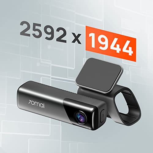 70mai True 2.7K 1944P Dash Cam M500, eMMC Built-in 128GB Storage, Powerful Night Vision with HDR, 170° FOV, 24H Parking Surveillance, Time-Lapse Recording, Built in GPS, ADAS, iOS/Android App Control