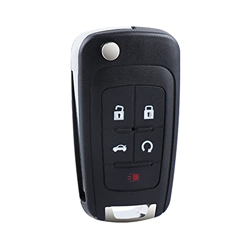 1 Replaceable keyless Entry Remote Key Control flip fit 2011-2016 Chevy Cruze 2010-2017 Chevy Equinox Camaro Malibu Replacement for FCCID: OHT01060512