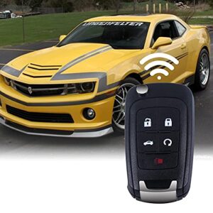 1 Replaceable keyless Entry Remote Key Control flip fit 2011-2016 Chevy Cruze 2010-2017 Chevy Equinox Camaro Malibu Replacement for FCCID: OHT01060512