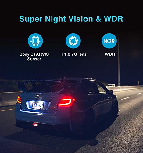 【Bundle: VIOFO A129 Plus Duo with GPS + Hardwire Cable】 VIOFO Dual Dash Cam, 2K 1440P 60fps+1080P 30fps Front and Rear Dash Camera with Wi-Fi GPS, Parking Mode, Super Capacitor (A129 Plus Duo)