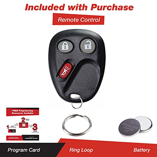 KeylessOption Keyless Entry Remote Control Car Key Fob Replacement for LHJ011