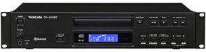 tascam cd-200bt rackmount professional cd player with bluetooth wireless