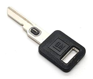 gm 595516 genuine oem single sided ignition logo key blank w/vats resistor chip #6. for: buick, cadillac, chevrolet, oldsmobile, pontiac, strattec v.a.t.s no. 6.