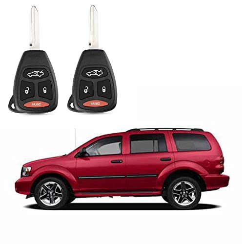 Keyless Remote Key Fob Replacement Fits Chrysler 300 2005-07/ Aspen 2007-09/Dodge Charger 2006-07/Durango 2007-09/Grand Cherokee 2005-07/Jeep Commander 2006-07 (KOBDT04A, OHT692427AA)