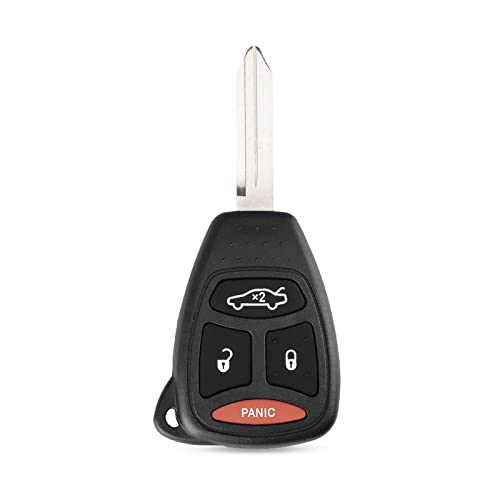 Keyless Remote Key Fob Replacement Fits Chrysler 300 2005-07/ Aspen 2007-09/Dodge Charger 2006-07/Durango 2007-09/Grand Cherokee 2005-07/Jeep Commander 2006-07 (KOBDT04A, OHT692427AA)