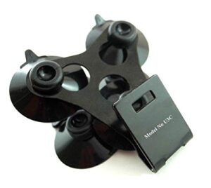 improved windshield mount bracket u3cblk with 6 black suction cups for most uniden radar detectors