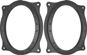 mjm car speaker adapters speaker adapter spacer rings fits 2016-2019 nissan titan front doors – sak140_69-1 pair