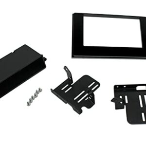 Scosche TA2121B Compatible with 2016-Up Toyota Tacoma Premium Model ISO Double DIN w/ Pocket Dash Kit Black