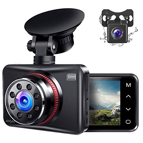 Dash Cam Front and Rear 1080P FHD Dual Dash Camera for Cars with 2.7" Inch Screen,170° Wide Angle, Night Vision,WDR,G-Sensor,Parking Monitor,Loop Recording and Motion Detection