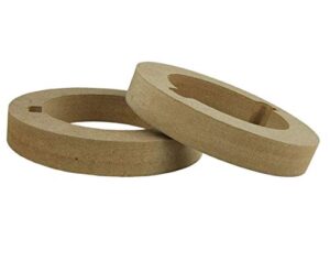 custom mdf tweeter adapter rings 2.91″ id x 4.33″ od car audio installation (1 pair)