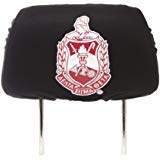 delta sigma theta sorority headrest cover – black