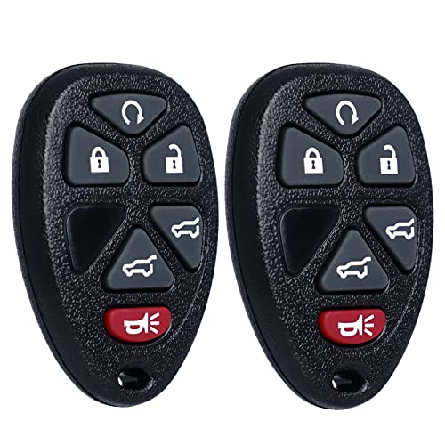 Key Fob Remote Replacement Fits for Chevy Tahoe Suburban GMC Yukon/Yukon XL 1500 2500 Cadillac Escalade ESV/EXT 2007 2008 2009 2010 2011 2012 2013 2014 Keyless Entry Remote Start Control 22951510