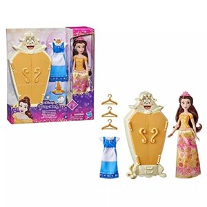 disney f26325l00 princess belle doll and wardrobe