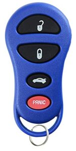 keyless entry remote 4btn navy key fob for chrysler dodge jeep (04602260, gq43vt17t)