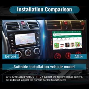 SYGAV for 2016-2018 Subaru Forester WRX STI Impreza Car Stereo Multimedia Player with Carplay Radio Android 10 GPS Navigation HD 1280x720 Touch Screen Head Unit