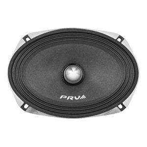 PRV AUDIO 6x9 Inch Midrange Speaker 69MR500-PhP-4 500 Watts Program Power, 4 Ohm, 1.5 in Voice Coil, 250 Watts RMS Pro Car Audio Loudspeaker (Single)