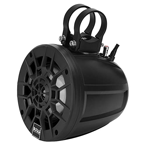 BOSS Audio Systems MPWT50 ATV UTV Marine Waketower Speaker System – IPX6 Rated Weatherproof, 500 Watts Per Pair, 5.25 Inch Speakers, Full Range, 2 Way