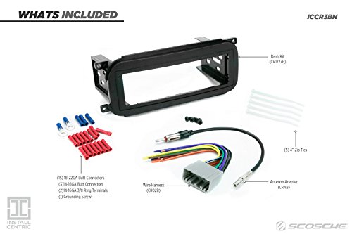 SCOSCHE Install Centric ICCR3BN Compatible with Select Chrysler/Dodge/Jeep 2002-06 Complete Basic Installation Solution for Installing an Aftermarket Stereo