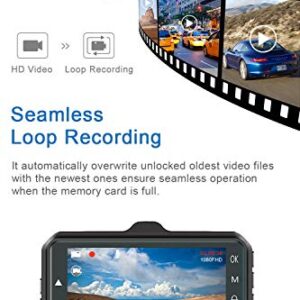 Dash Cam for Cars 1080P FHD 2022 Car Dash Camera for Cars CHORTAU 3 inch Dashcam with Night Vision,170°Wide Angle, Parking Monitor, Loop Recording, G-Sensor