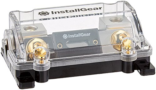 InstallGear 0/2/4 Gauge AWG in-Line ANL Fuse Holder with 250 Amp Fuse | Inline Fuse Holder - No Wire Terminals Needed | 250 Amp Fuse Block, Fuse Box, Automotive Fuse Block