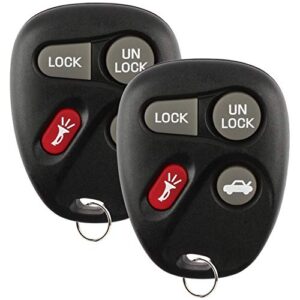 for 04-05 saturn l300 keyless entry remote key fob 4btn 22707268 lhj011-2 pack