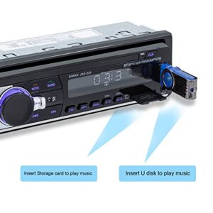 Multimedia Car Stereo Receiver, Car Radio AI Voice Control LED Display, Bluetooth Hands Free Calling, Support MP3 WMA WAV, USB2.0 Car MP3 Player Audio Systems