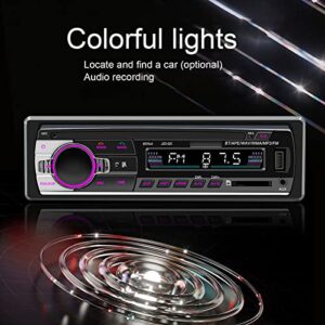 Multimedia Car Stereo Receiver, Car Radio AI Voice Control LED Display, Bluetooth Hands Free Calling, Support MP3 WMA WAV, USB2.0 Car MP3 Player Audio Systems