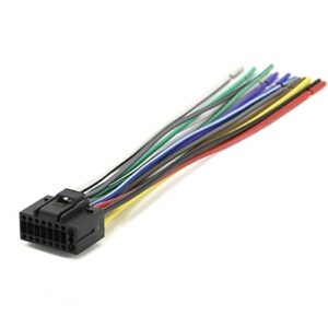 goliton 16 pin wire harness compatible for kenwood select stereo head unit ref part no e30-6881-25 kdc-mp345u ddx-318 ddx-319 ddx-418 ddx-419 ddx-719