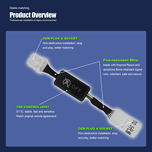 Auto Start Stop Engine System Canceler/Eliminator Device Cable Automatic A Off Delete/Disable/Cancel Start Stop Function Compatible with Honda Accord Sedan 10th Gen 2018-2022