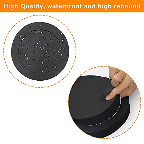 6.5" Foam Speaker Enhancer, AngleKai 4Pcs Self Adhesive Speaker Fast Rings, Universal High Rebound Sponge Bass Blocker Kit for Car Door Speaker Foam Rings