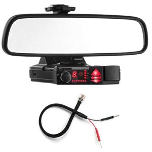 radar mount mirror mount bracket + mirror wire power cord – valentine v1 radar detector