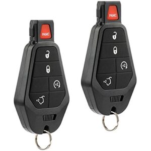 key fob fits jeep commander grand cherokee 2008 2009 2010 2011 2012 2013 keyless entry remote, set of 2