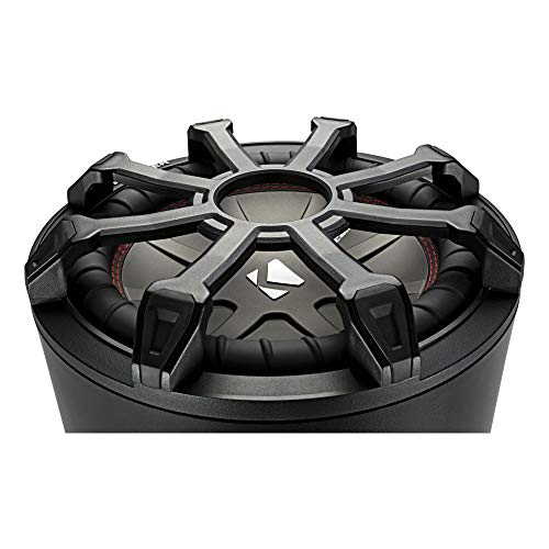 Kicker 46CWTB104 Weather-Proof Subwoofer|10" Bass Reflex Passive|48CWR104 10" Subwoofer|400 Watts RMS|800 Watts Peak|4-ohm Impedance|Compact Tube Design|Legendary Sound Quality|Car,Truck, SUV, Van