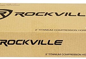 Pair Rockville RT5 2.8" Aluminum Car/Pro Tweeters w Titanium Diaphragm+Kapton VC, Silver