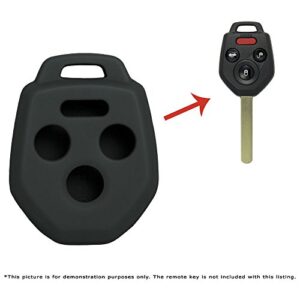 Keyless2Go Replacement for New Silicone Cover Protective Case for Remote Key Fobs with FCC CWTWB1U811 - Black