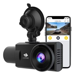 dash cam, z3pro dash cam front and inside, 2k+1080p front and inside dual dash cam, car camera, ir night vision, parking mode, g-sensor, support 256gb