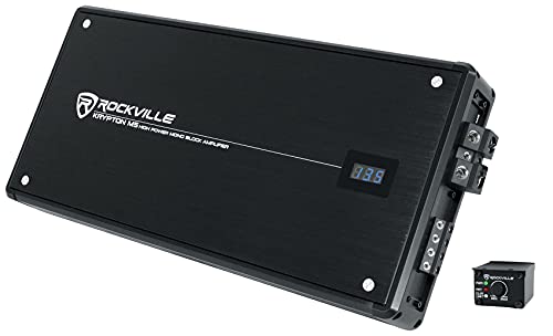 Rockville Krypton-M5 8000 Watt Peak / 2000w RMS Mono 1 Ohm Car Amplifier Amp