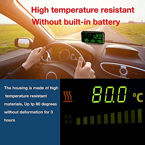 Kingneed C3012 HUD Speedometer Odometer Compass Head Up Display GPS Digital Display Big Fonts Univsersal for All Cars Truck Bus Vehicles New