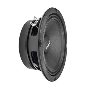 prv audio 6.5 inch shallow midrange speaker, 6mr200a-4, 200 watts program power, 4 ohm shallow mount car audio slim speaker, 1.5 in voice coil, 100 watts rms, compact for doors (single)