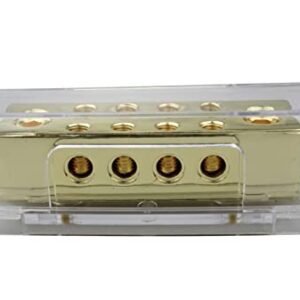 0/2 Gauge to 8 X 8 Gauge Power/Ground Distribution Block Gold Plated PD-15G