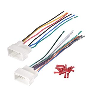 bingfu wiring harness for select 10-18 hyundai kia vehicles aftermarket car stereo radio wire harnesses xc13