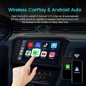 2023 Carlinkit Ai Box Max Android 12, 3 -in -1 for OEM Cable Upgrade CarPlay Android Auto Wireless, 8 core 8+128GB, Built -in GPS Video Music Supports Google Play