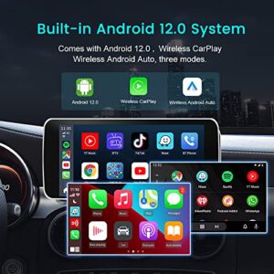 2023 Carlinkit Ai Box Max Android 12, 3 -in -1 for OEM Cable Upgrade CarPlay Android Auto Wireless, 8 core 8+128GB, Built -in GPS Video Music Supports Google Play