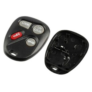 key fob keyless entry remote shell case pad fits buick century lesabre park avenue/cadilla cts srx/chevy monte carlo/oldsmobile achieva cutless/pontiac bonneville grand prix sunfire/saturn