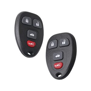 ocestore 2pcs car key fob keyless entry remote kobgt04a 4-btn compatible with acrosse cobalt malibu g5 g6 grand prix solstice aura sky 15252034