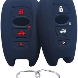 REPROTECTING Silicone Rubber Key Fob Cover Compatible with 2014-2023 Subaru Ascent BRZ Crosstrek Forester Impreza Legacy Outback WRX WRX STI XV Crosstrek YQ14AHC HYQ14AHK