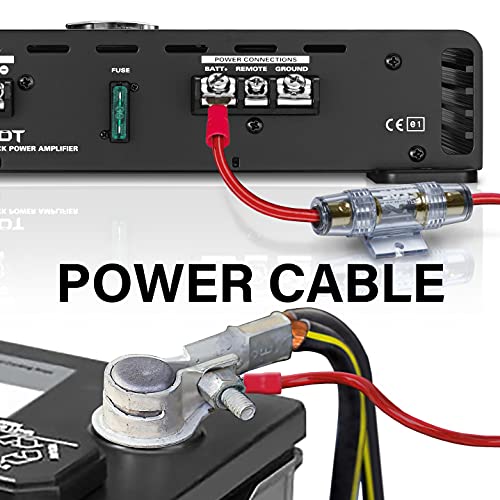 BOSS Audio Systems 8BK 8 Gauge Amplifier Installation Wiring Kit - A Car Amplifier Wiring Kit Helps You Make Connections and Brings Power to Your Radio, Subwoofers and Speakers